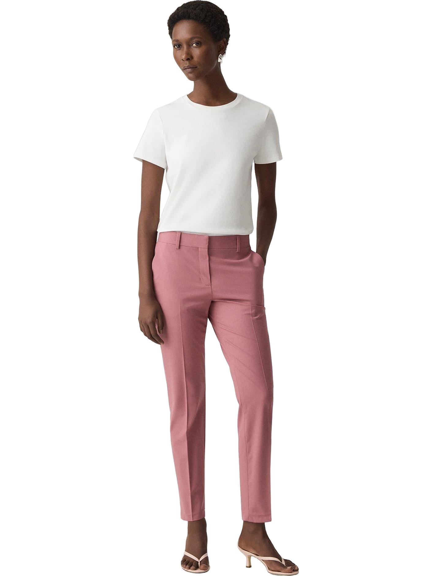 SUGARLIPS High-Rise Tropical Print Flare Pants with Pom Trim